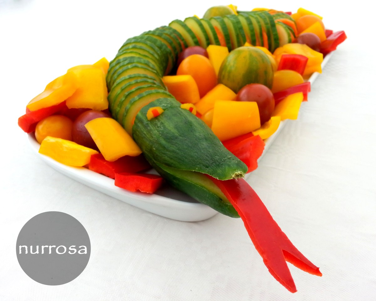 Gurkenschlange – Kinder Partyfood – nurrosa