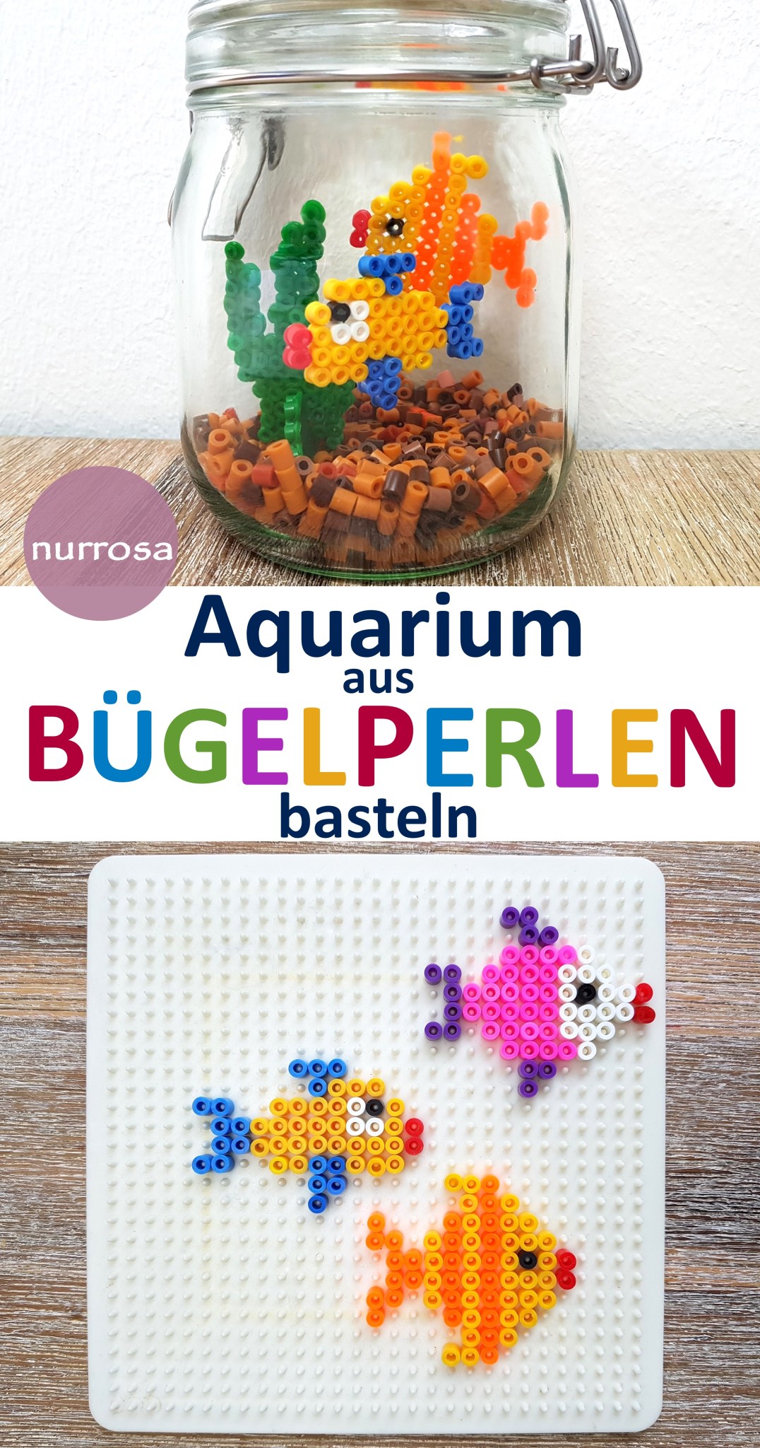Aquarium aus Bügelperlen basteln – nurrosa