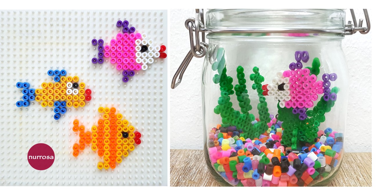 Aquarium aus Bügelperlen basteln – nurrosa